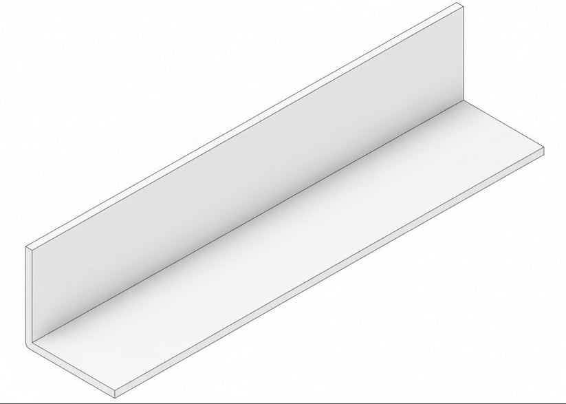 AG-Type Ceiling Perimeter Angle Trims 3.0m WHITE ALUMINIUM – PARTITIONS LTD