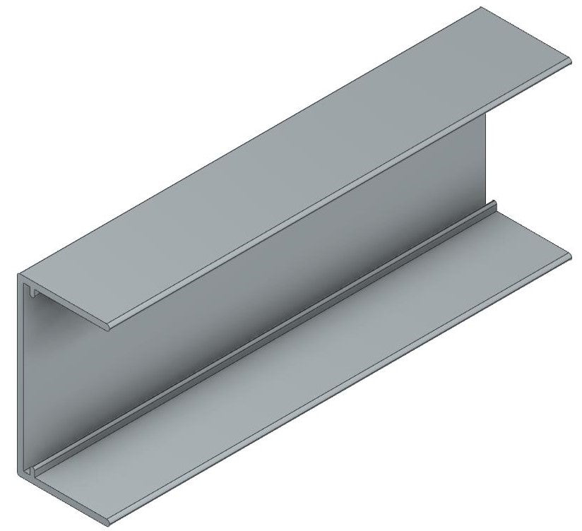 C Channel Ceiling Perimeter Wall / Floating Trim – PARTITIONS LTD
