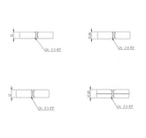 Glass to Glass Partitionig Dry Joints - EX STOCK – PARTITIONS LTD