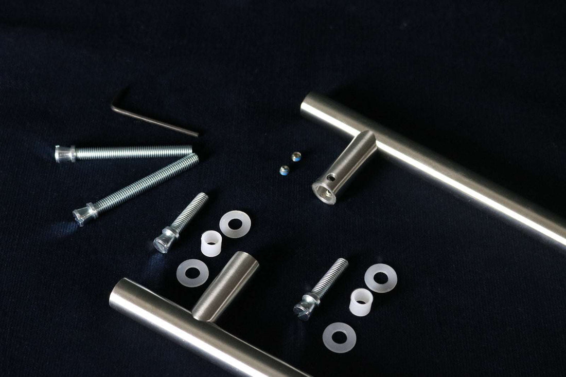 T-Bar Guardsman Door Pull Handles - Back 2 Back 19mm - SSS – PARTITIONS LTD