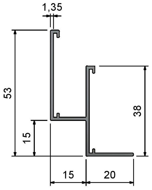 SA15-Type Suspended Ceiling Tile 15mm Reveal Trims – PARTITIONS LTD