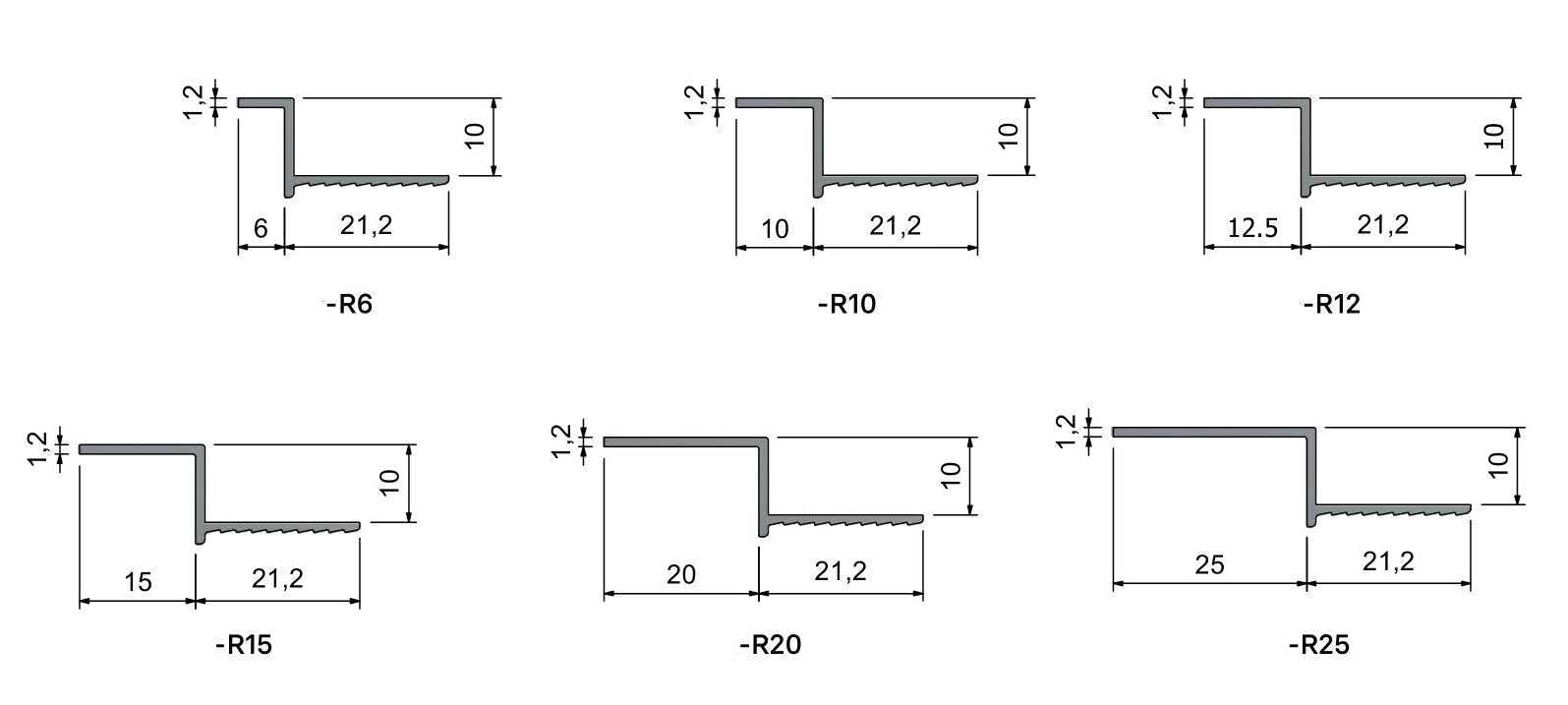 Shadow Gap Reveal Trims Range - 3.0m - WHITE – PARTITIONS LTD